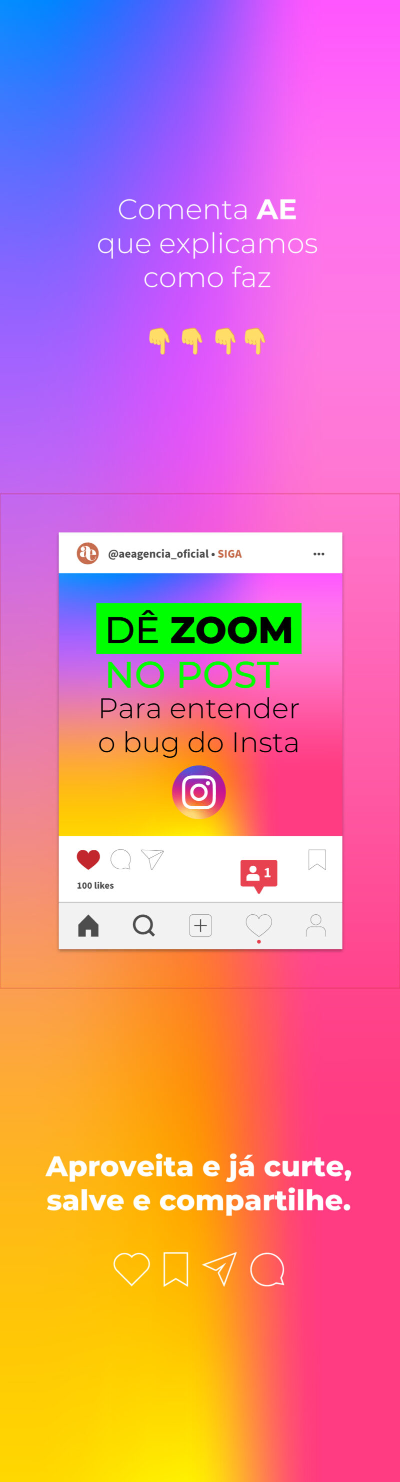 Bug no Instagram permite publicar em formato alongado